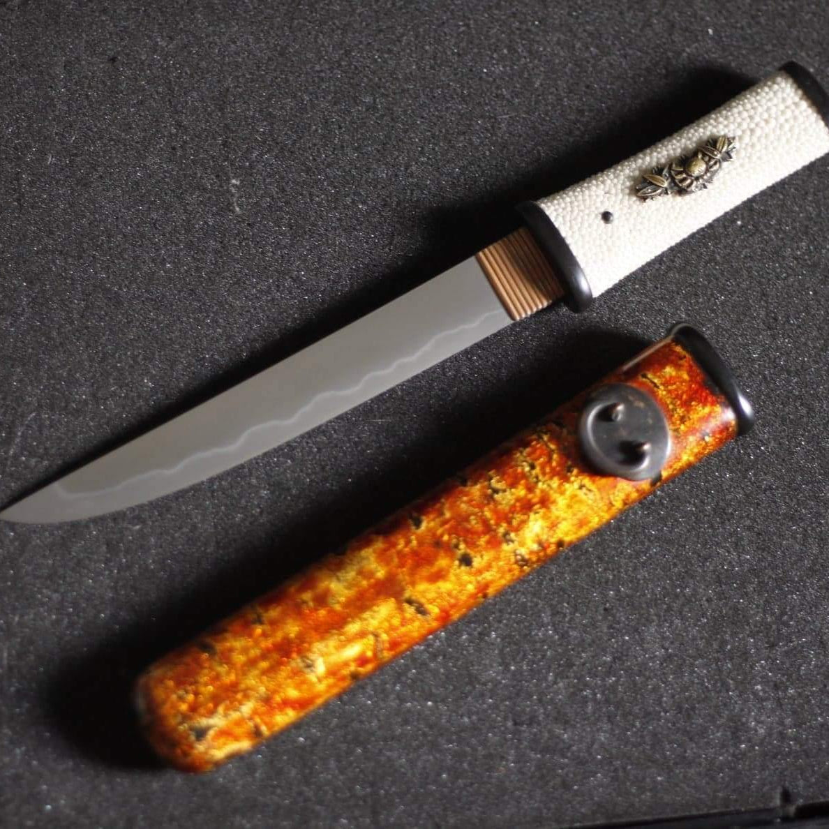 Japanese Style Hand Forged Sword, Handmade Custom Japanese Tanto Sword ...