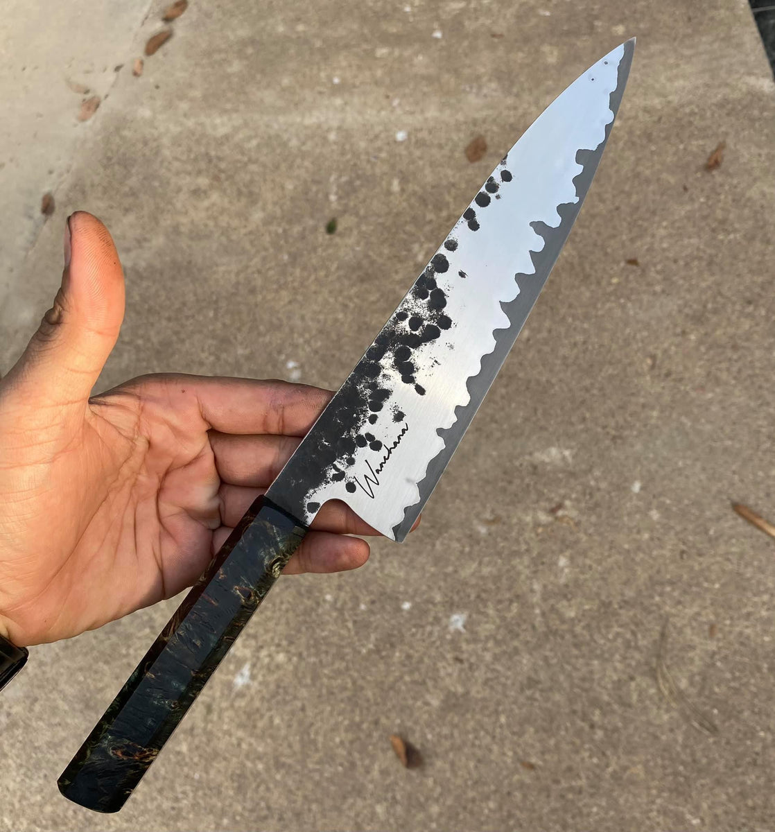 Custom Gyuto 210mm SanMai Chef Knife from Wanchana Knives Thailand ...