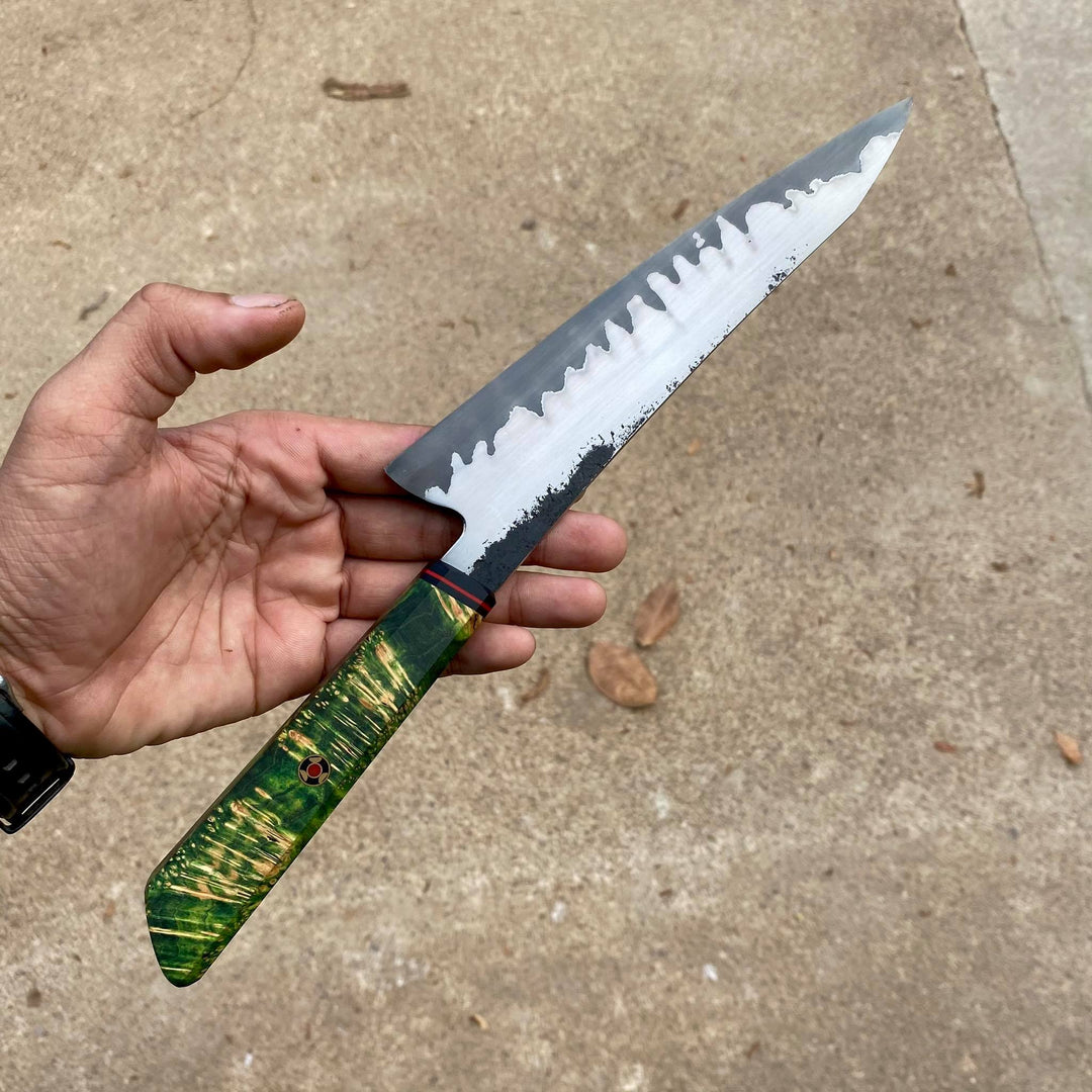 Custom Gyuto 210mm San Mai Chef Knife from Wanchana Knives Thailand ...