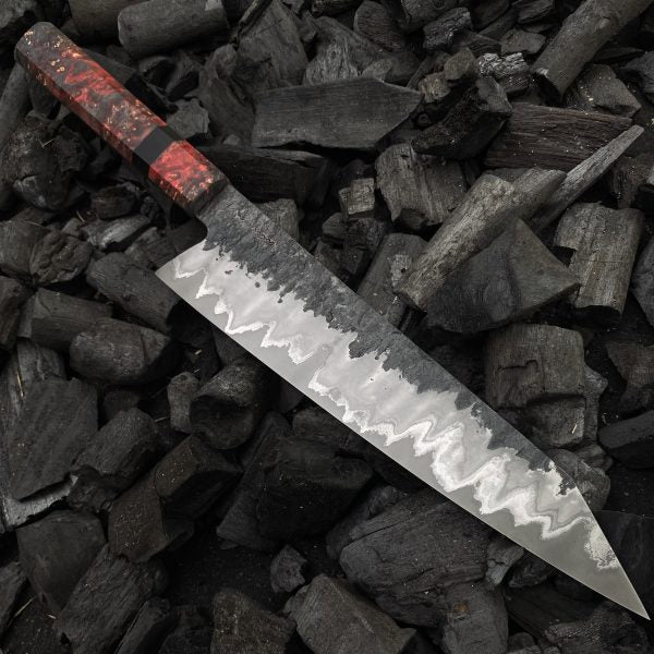Wanchana K-tip San Mai Chef Knife 220mm, Hand Forged Knives Thailand ...
