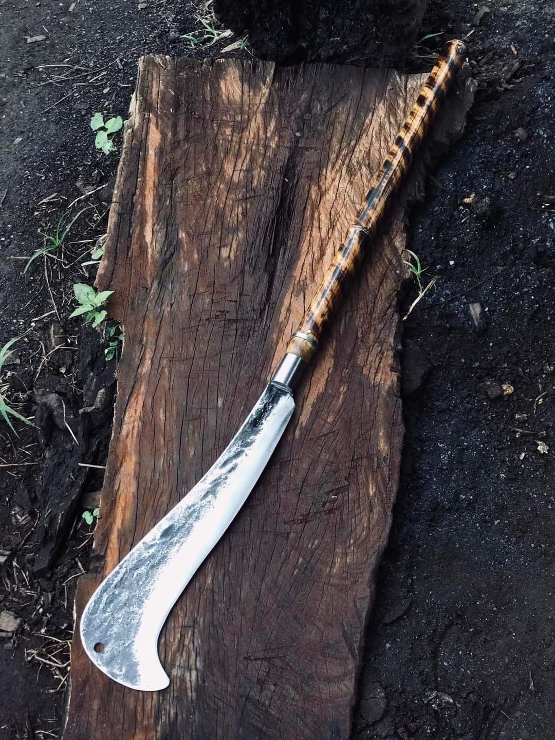 Hand Forged Thai Sickle, Handmade blade Blade, Bushcraft EDC Knives ...
