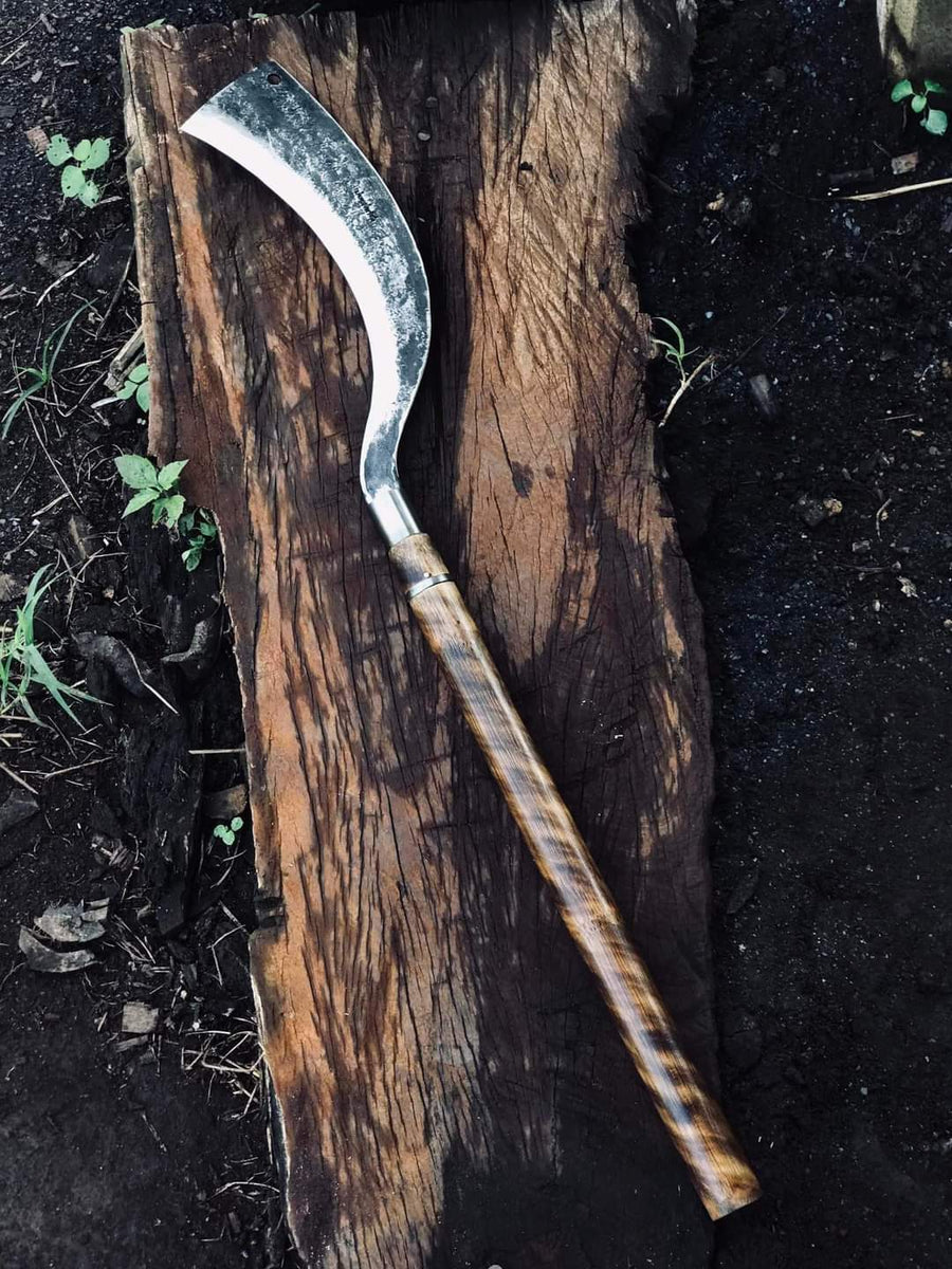 Hand Forged Thai Sickle, Handmade blade Blade, Bushcraft EDC Knives ...