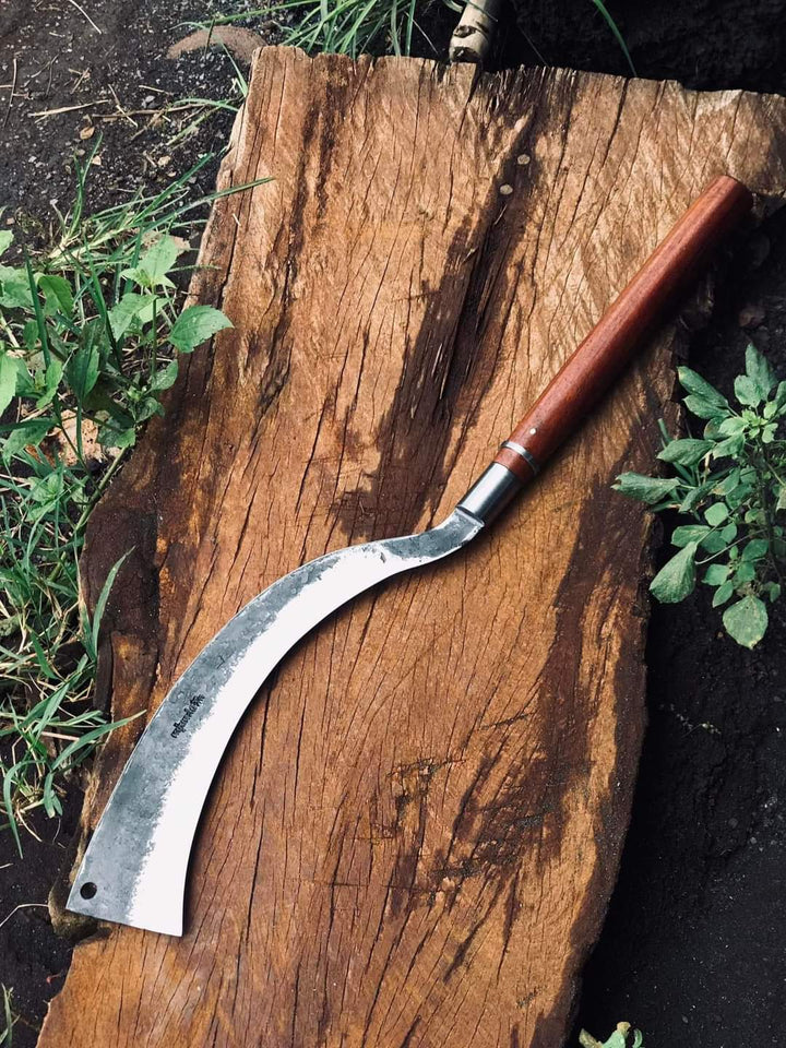 Hand Forged Thai Sickle, Handmade blade Blade, Bushcraft EDC Knives ...