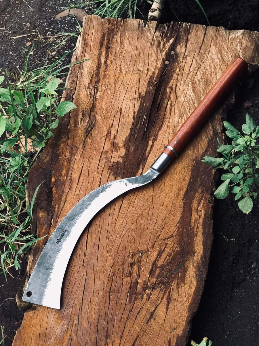 Hand Forged Thai Sickle, Handmade blade Blade, Bushcraft EDC Knives ...