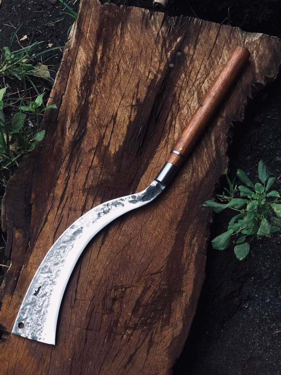 Hand Forged Thai Sickle, Handmade blade Blade, Bushcraft EDC Knives ...