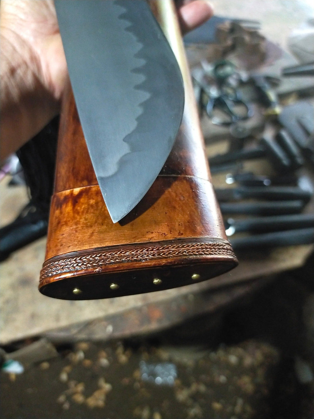 Hand Forged Ceremonial Thai Dhab Knife based on Thailand's Dha blades ...