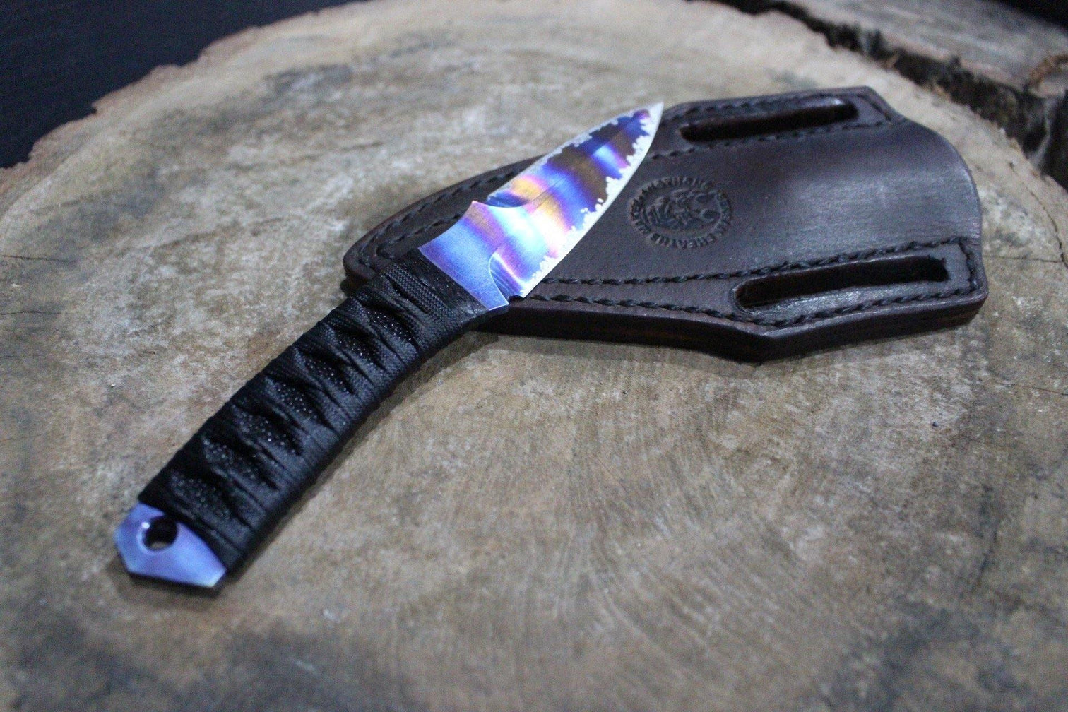 Double Edged Titanium EDC Dagger, Boot Dagger, Titanium Custom Knife ...