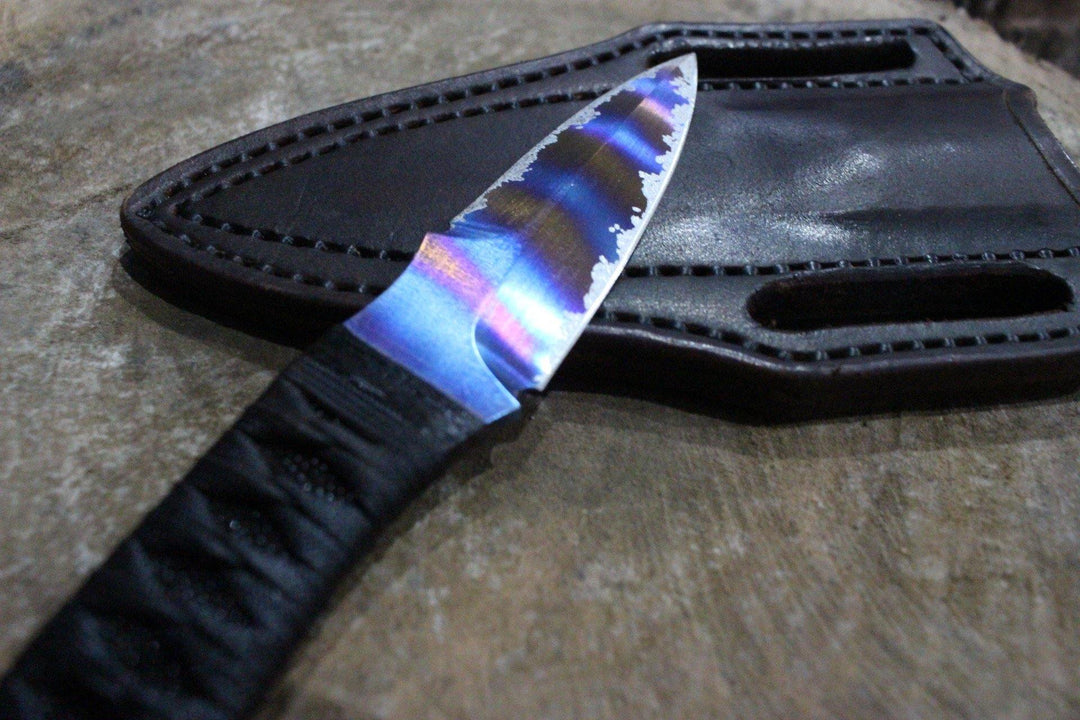 Double Edged Titanium EDC Dagger, Boot Dagger, Titanium Custom Knife ...