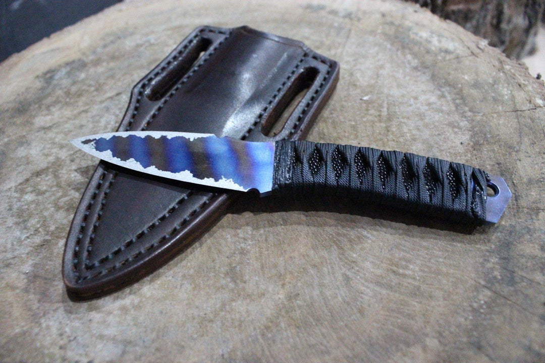 Double Edged Titanium EDC Dagger, Boot Dagger, Titanium Custom Knife ...