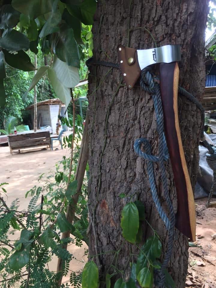 Hand Forged Thailand Axe, Handmade Axe Throwing Hatchets. Axe Leagues ...