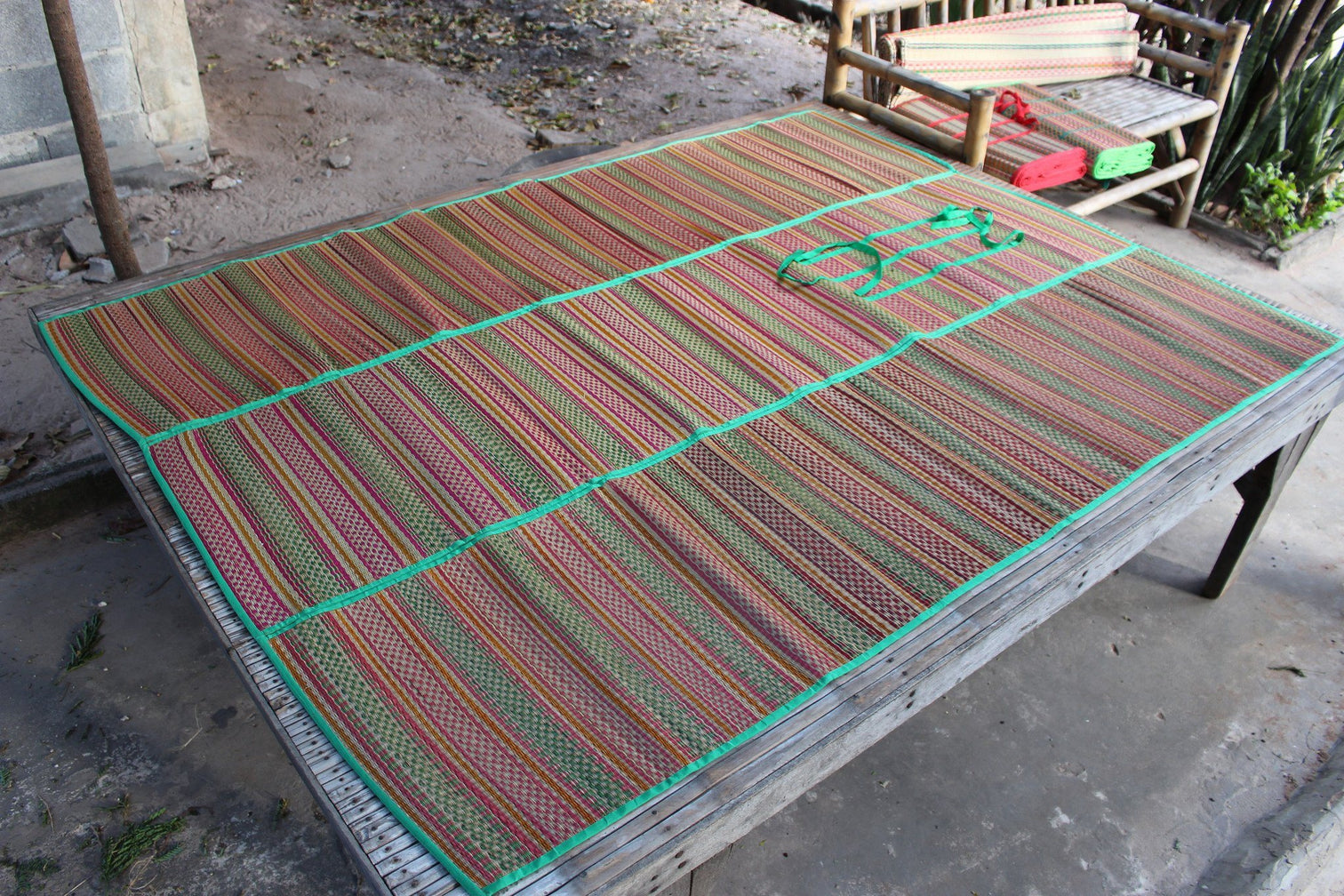 Handmade Thai Rattan Reed Mat Made in Thailand, Thai Yoga Beach Mats ...