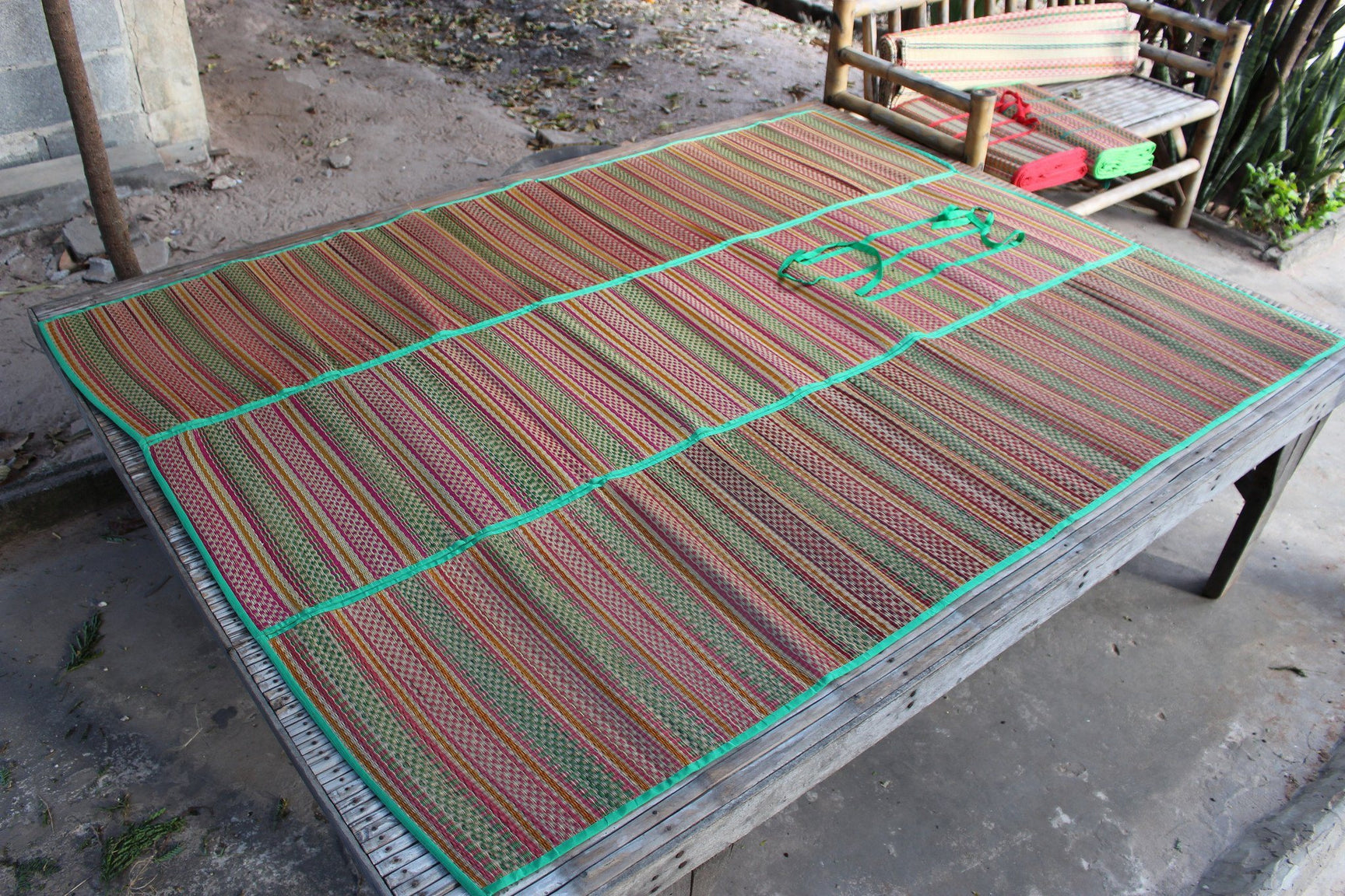 Handmade Thai Rattan Reed Mat Made in Thailand, Thai Yoga Beach Mats ...
